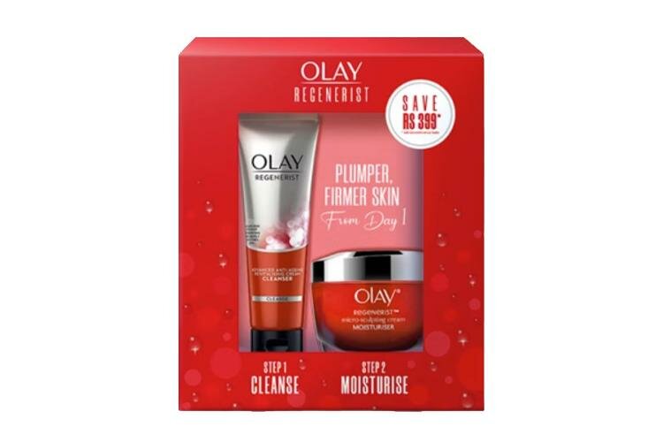 OLAY Набор для ухода за кожей "Регенерист" Очищение и Увлажнение, 100г+50г