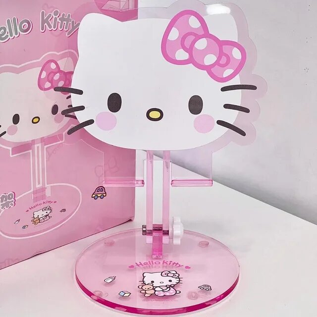 Регулируемая подставка для телефона Hello Kitty с несколькими углами наклона, складная подставка для планшета, симпатичный настольный органайзер. Подходит для просмотра видео на смартфонах, iPad, в постели, на диване и других устройствах.