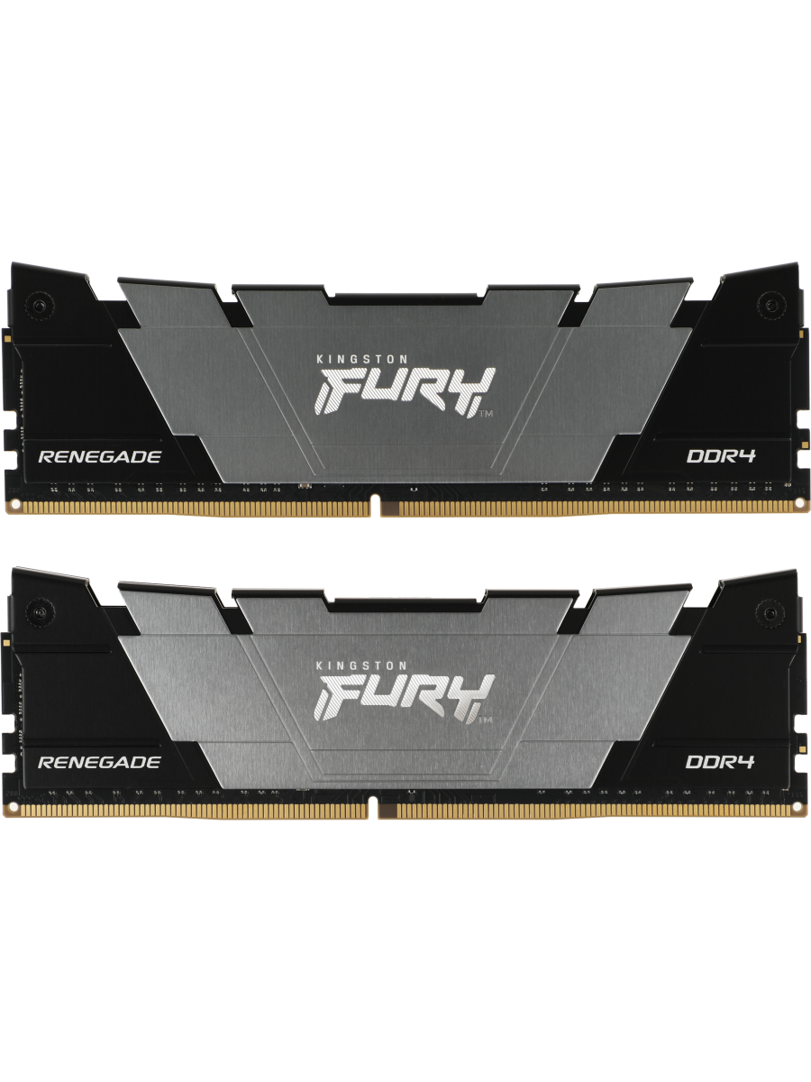 Память DDR4 2x8GB 4800MHz Kingston KF448C19RB2K2/16 Fury Renegade Black RTL Gaming PC4-38400 CL19 DIMM 288-pin 1.5В kit single rank с радиатором RTL
