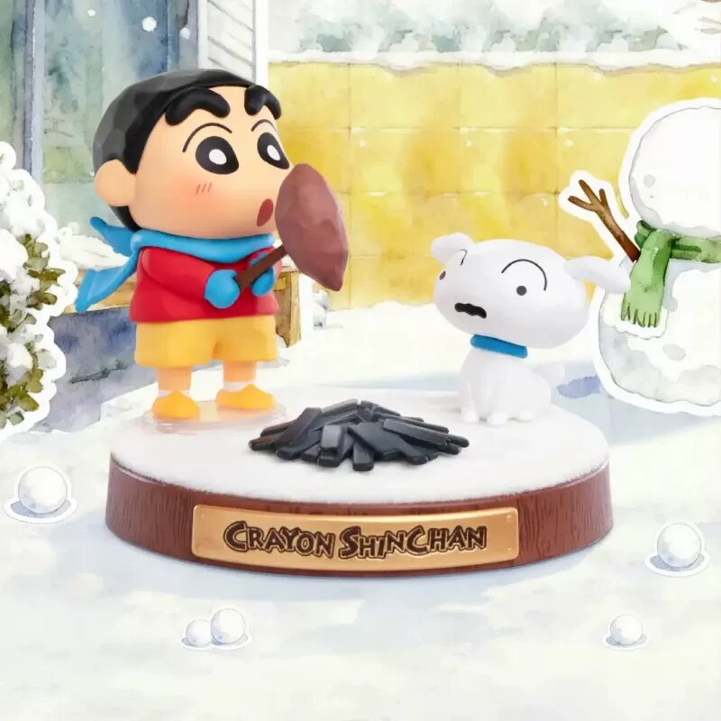 Оригинальная коллекционная фигурка TOPTOY Crayon Shin-chan Memory Echo в закрытой упаковке, модная игрушка, милая