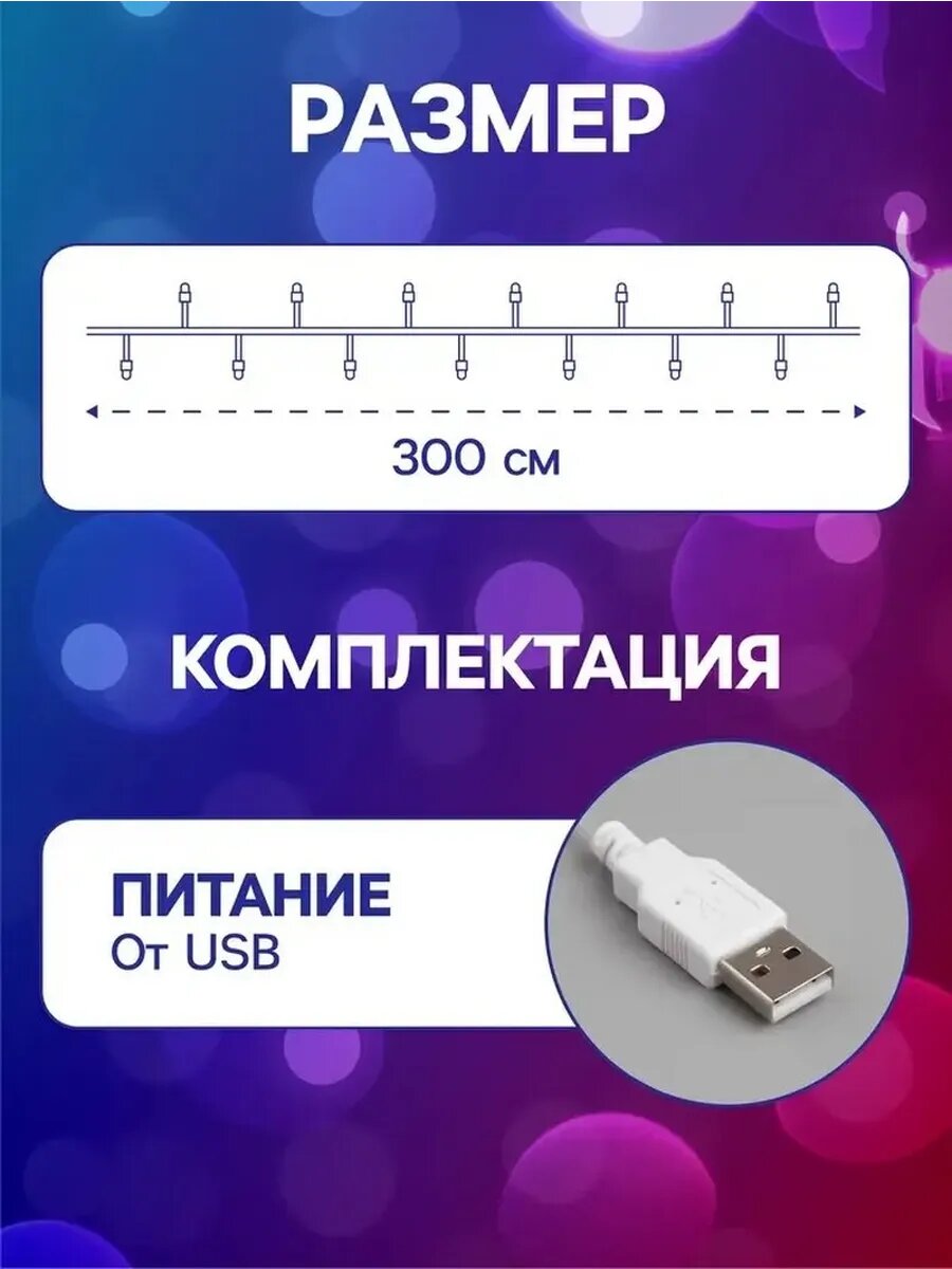 Яркая гирлянда с елками для праздничного декора