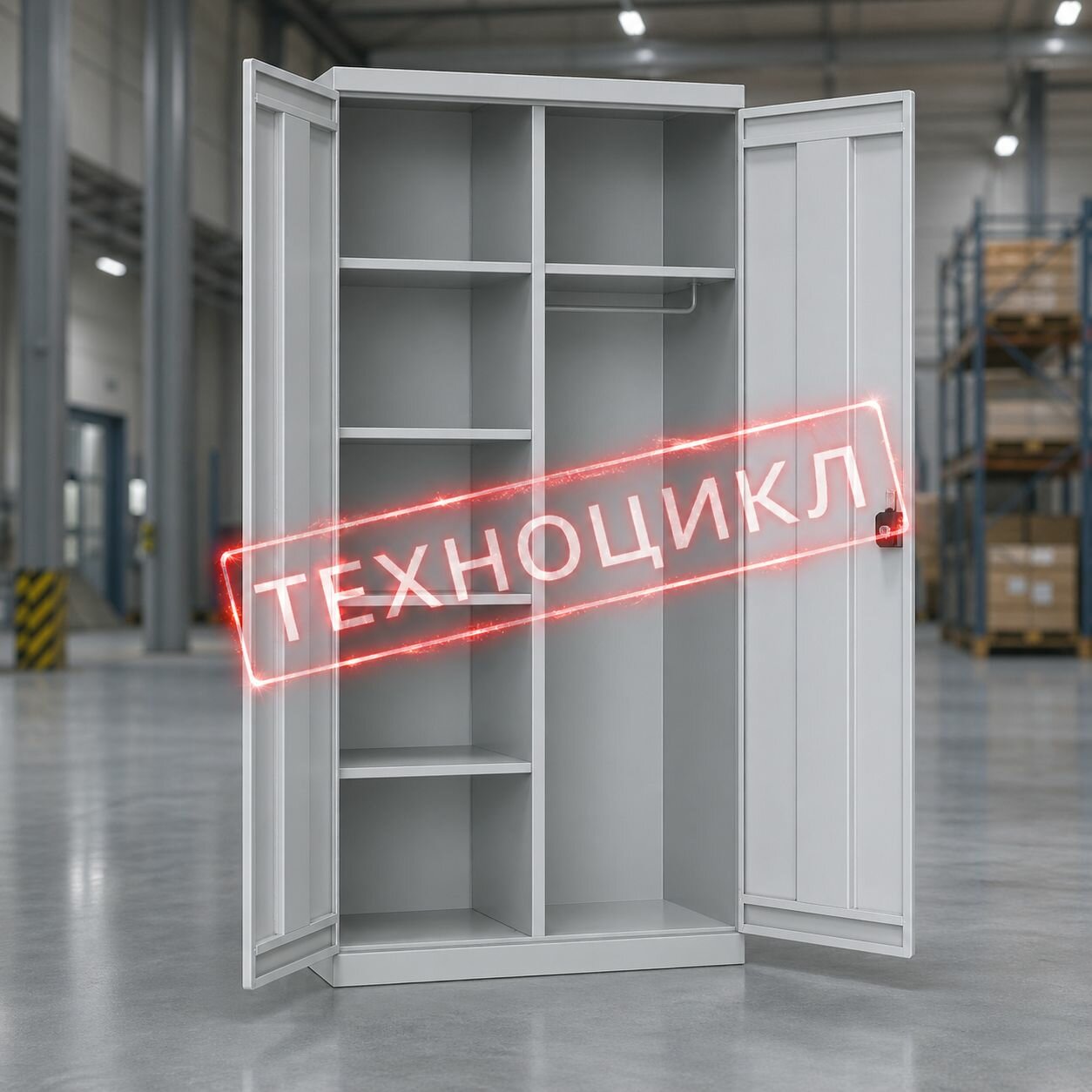 Шкаф металлический офисный для документов и одежды тцоф усиленная серия, 1800х900х450 мм, сварной, толщина металла 1 мм техноцикл