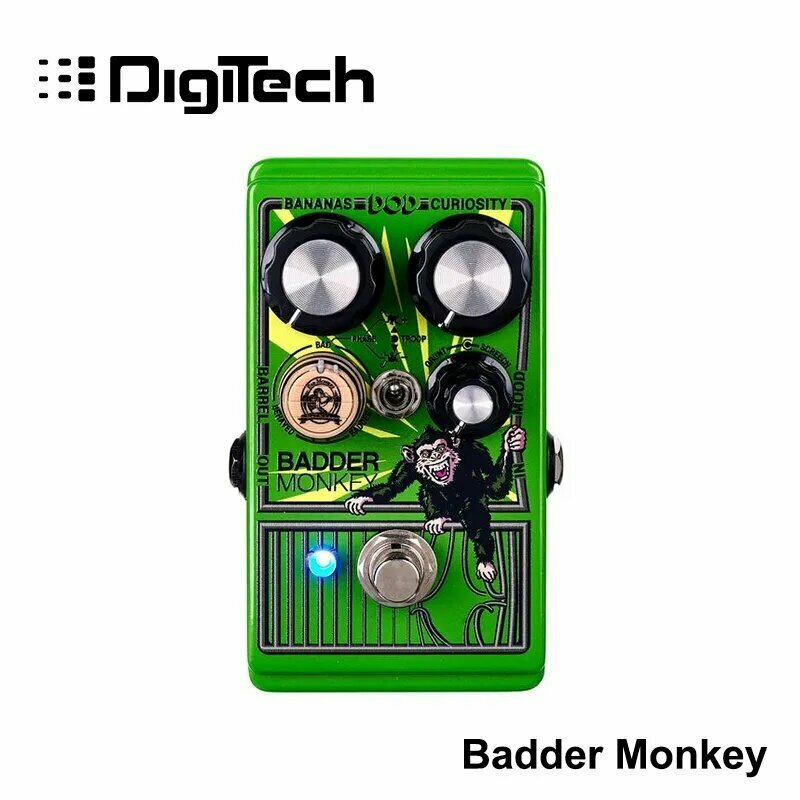Гитарный овердрайв Digitech Badder Monkey, 3 независимые схемы, регулировка смешивания