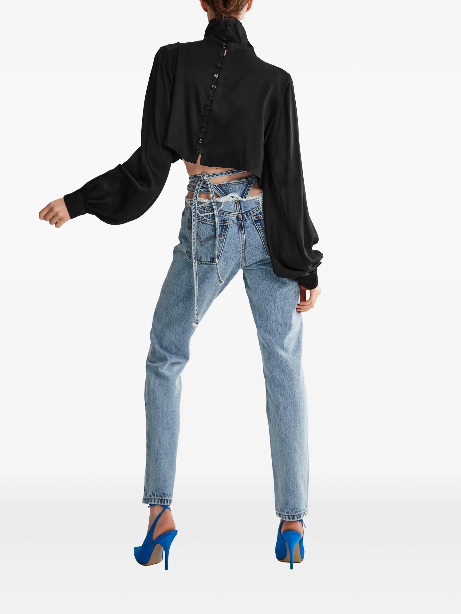 Топ Almaz Cropped high-neck top, размер 42 — фото 1