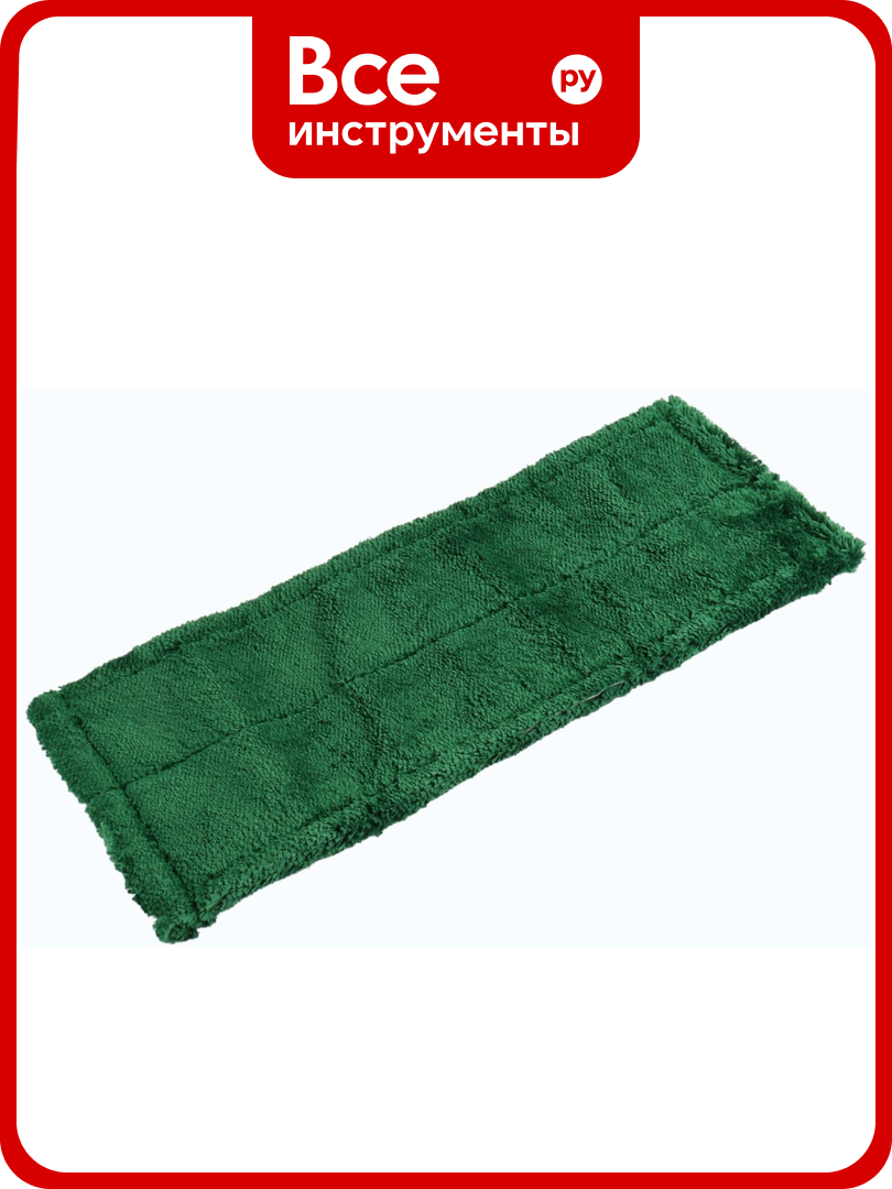 МОП ACG плоский, микрофибра, 40х13 см, карман + ушки, зеленый 1024993