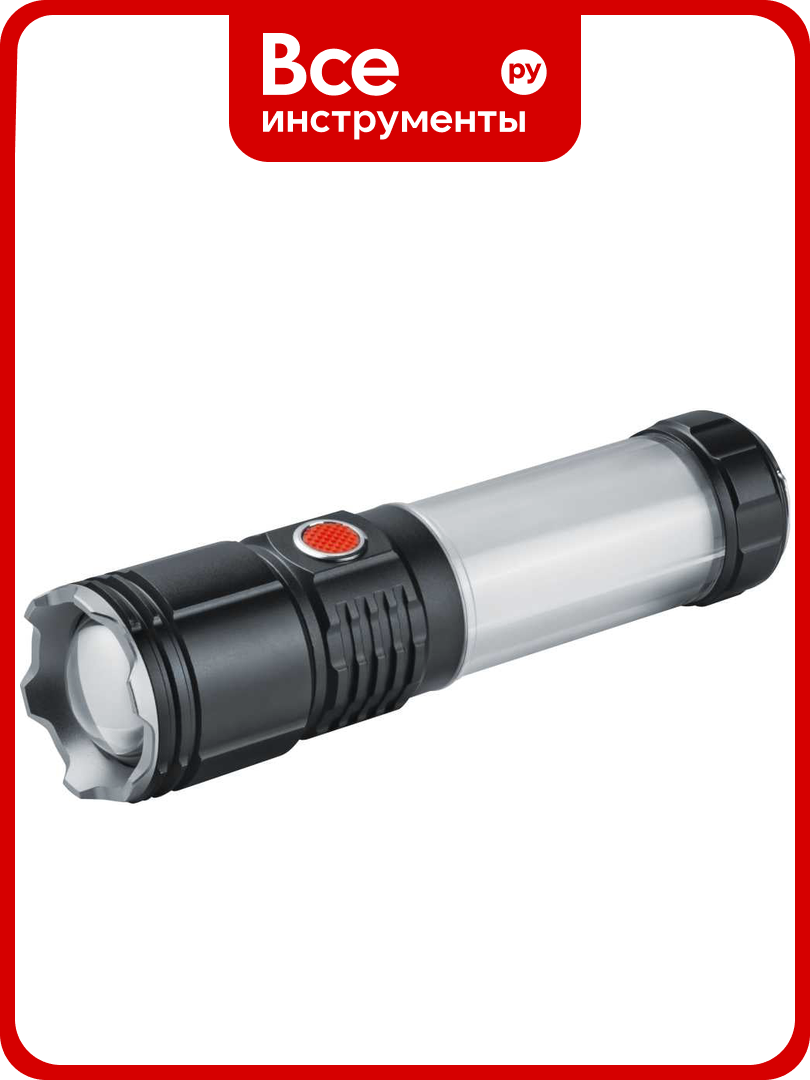 Фонарь Navigator 93 881 NPT-P07-ACCU алюм. проф. 1SST40, 10Вт+8LED, 7Вт li-ion 2Ач 29418 93881
