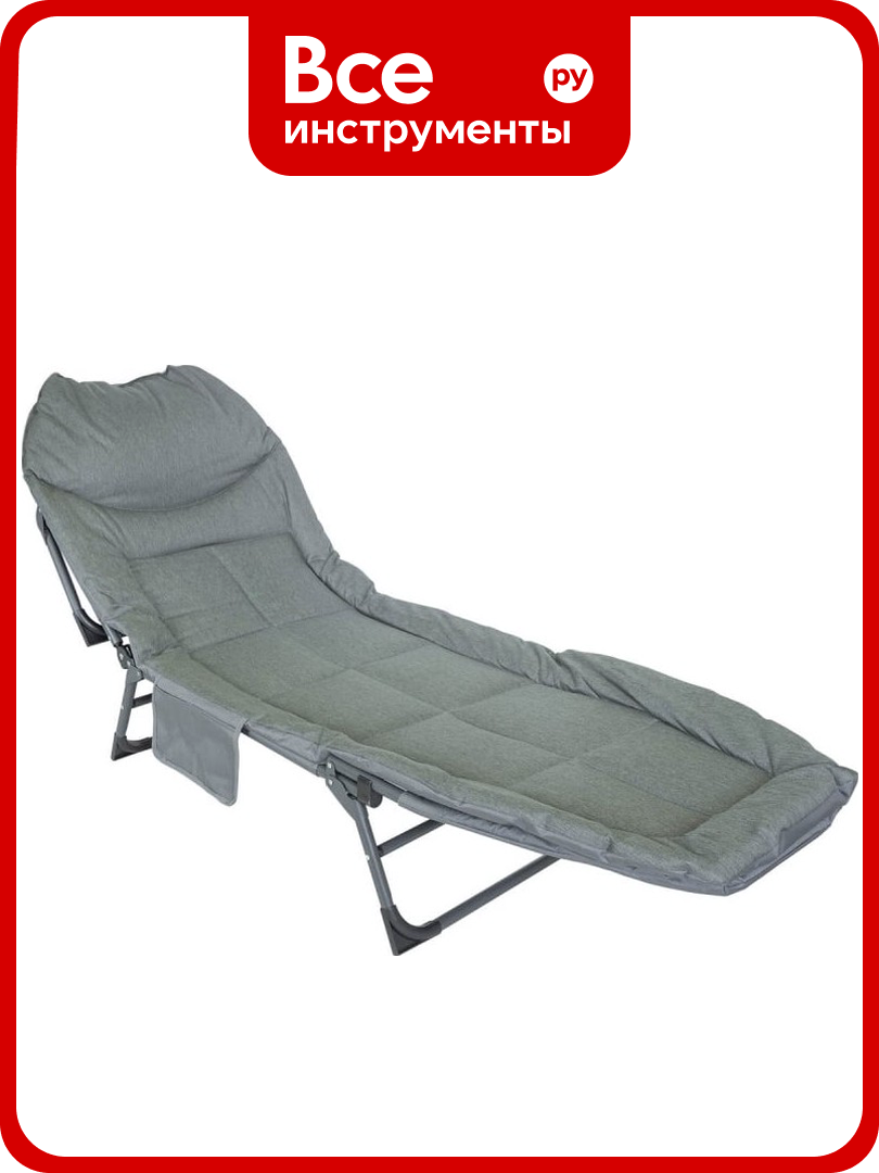 Складной шезлонг Forsage 32x64x200см, темно-серый F-FG-HY-8008BL(52531)