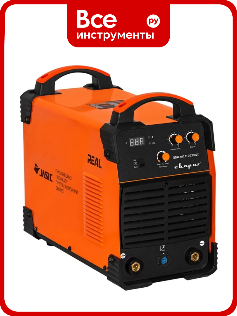 Сварочный инвертор Сварог ARC 315 REAL Z29801 95487, 6 мм, блок питания, режим постоянного тока DC, защита
