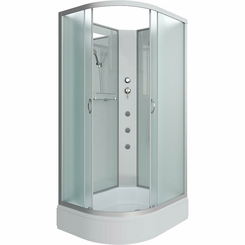 Душевая кабина Niagara Classic 90x70 339744RBKG профиль хром, с гидромассажом, правая