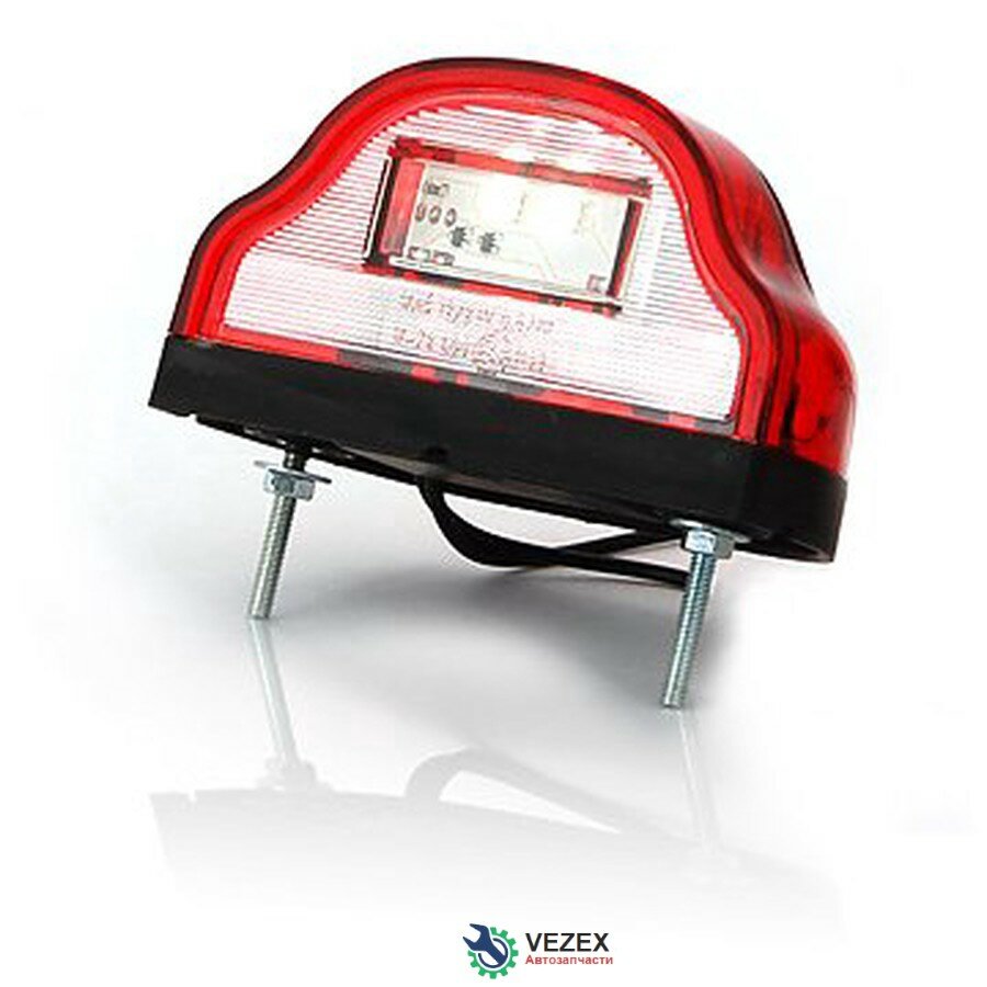 WAS 409 фонарь освещения номерного знака ! универсальный 12V-24V LED провод 17cm \