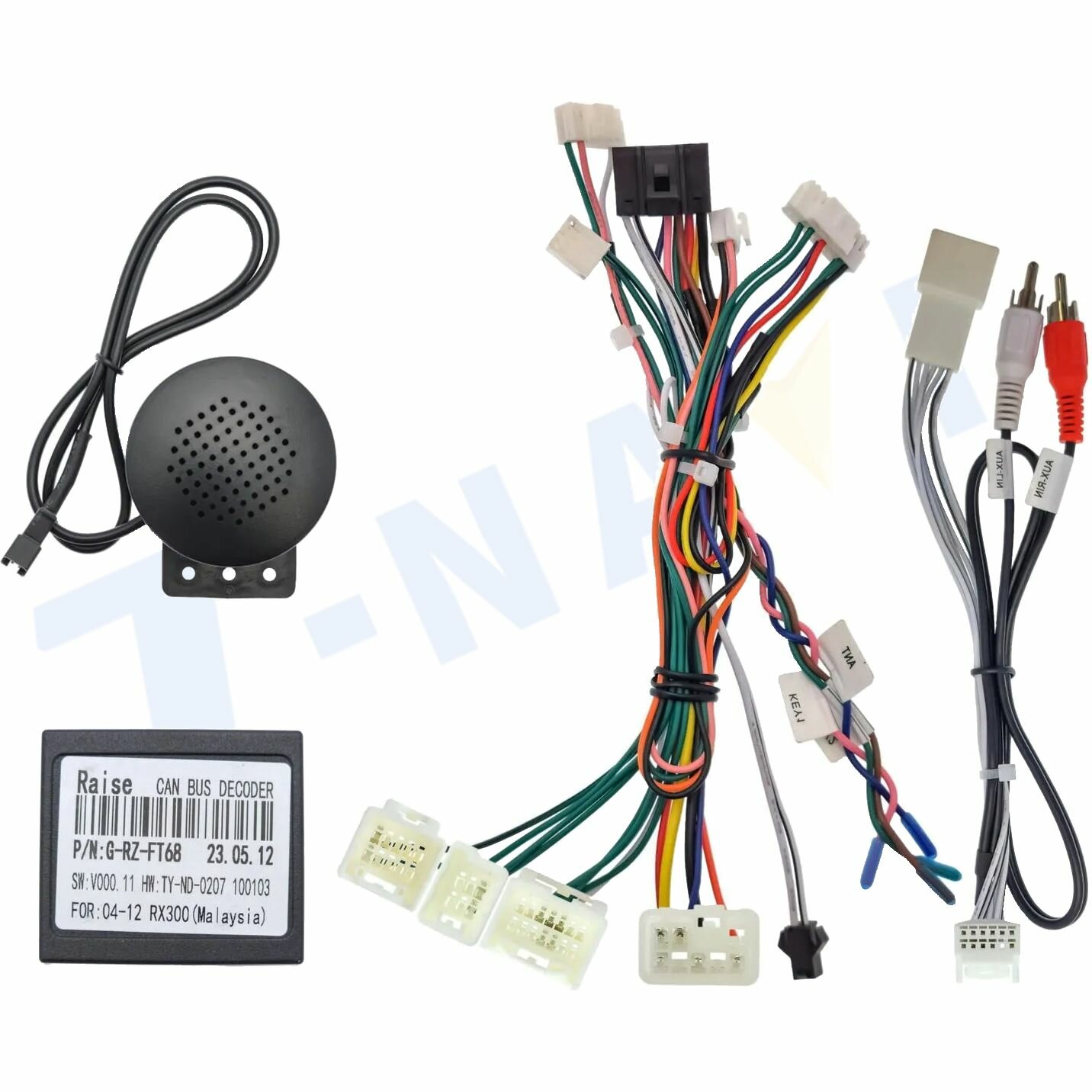 Комплект проводов для установки WM-MT в Toyota Harrier 03 - 13, RX 03 - 09 взамен верх. монит. тип 1