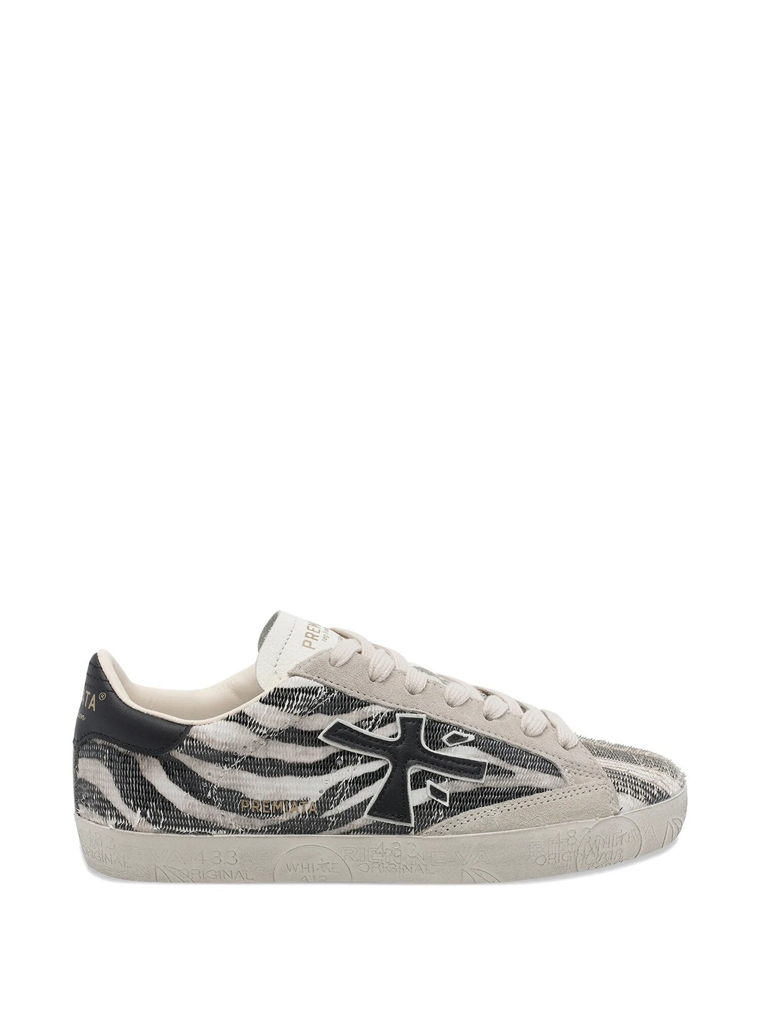 Кроссовки Stevend zebra-print sneakers