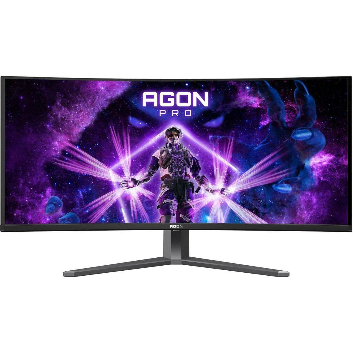 Монитор AOC 34" Agon Pro AG346UCD черный QD OLED LED 21:9 HDMI M/M матовая HAS Piv 1500000:1 250cd 178гр/178гр 3440x1440 175Hz FreeSync Premium D