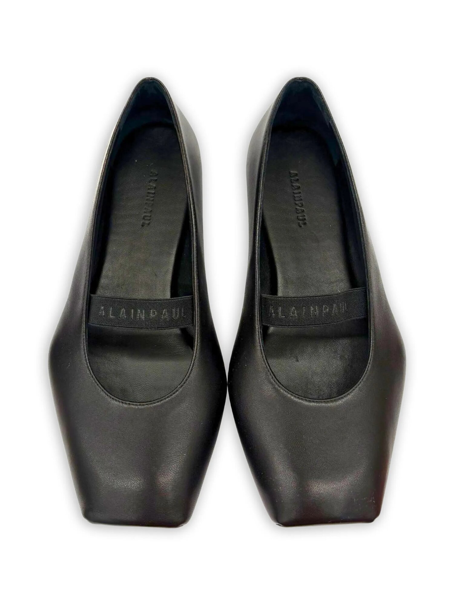 Балетки ALAINPAUL Square-toe elasticated-strap ballet flats, размер 40 — фото 1