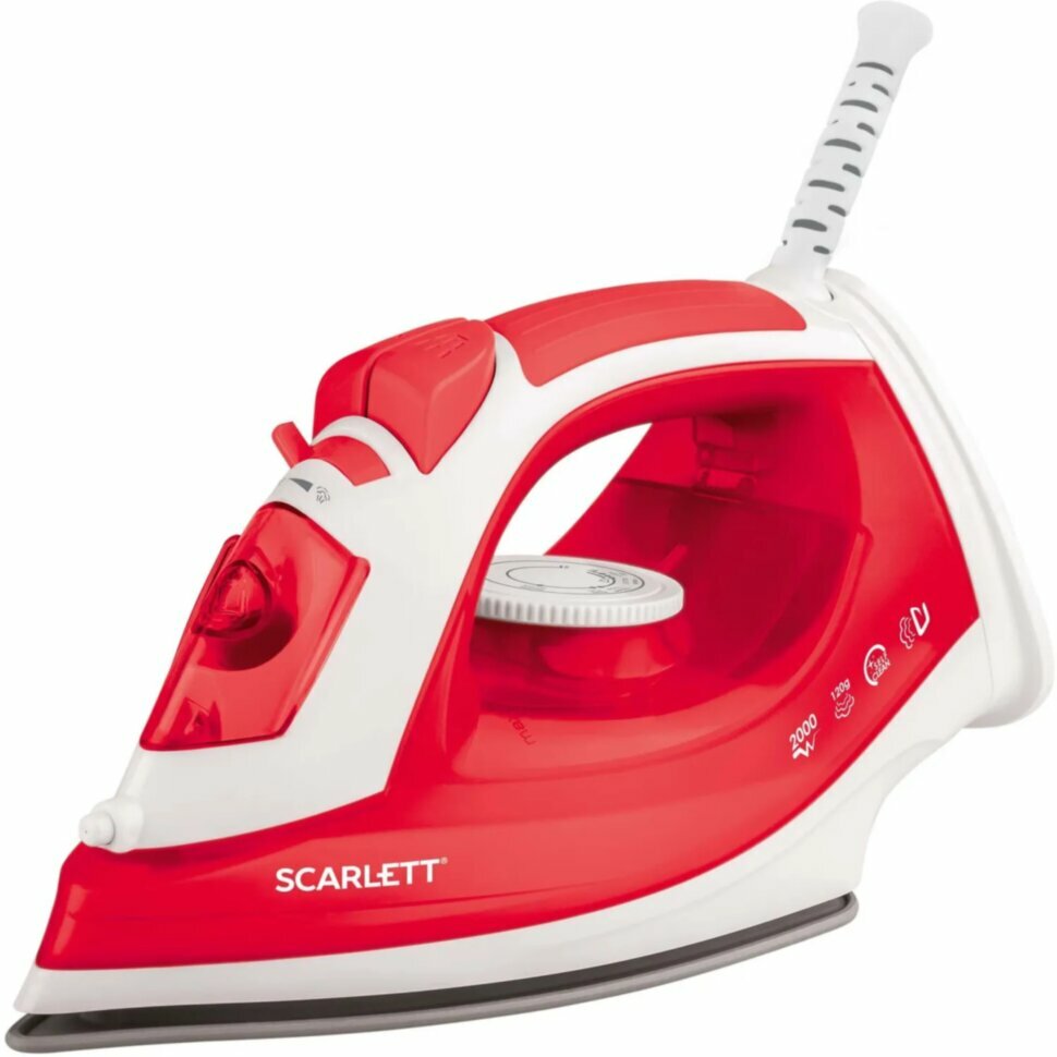 Утюг SCARLETT SC-SI30P15, 2000Вт, красный, 1640498