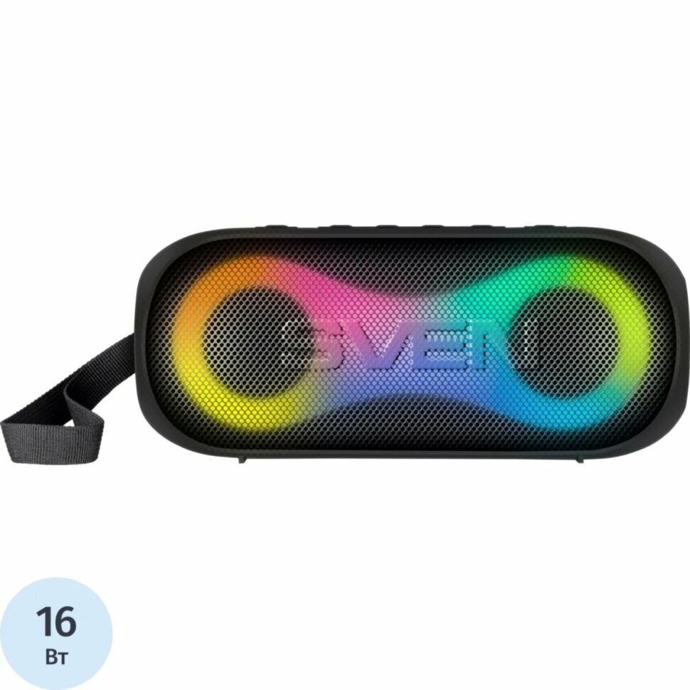Акустическая система Sven PS-165, 2x8 Вт, IPx6, TWS, Bluetooth, microSD, 2226680
