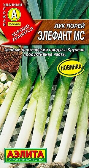 Семена Лук порей Элефант МС (0,5г) - Аэлита