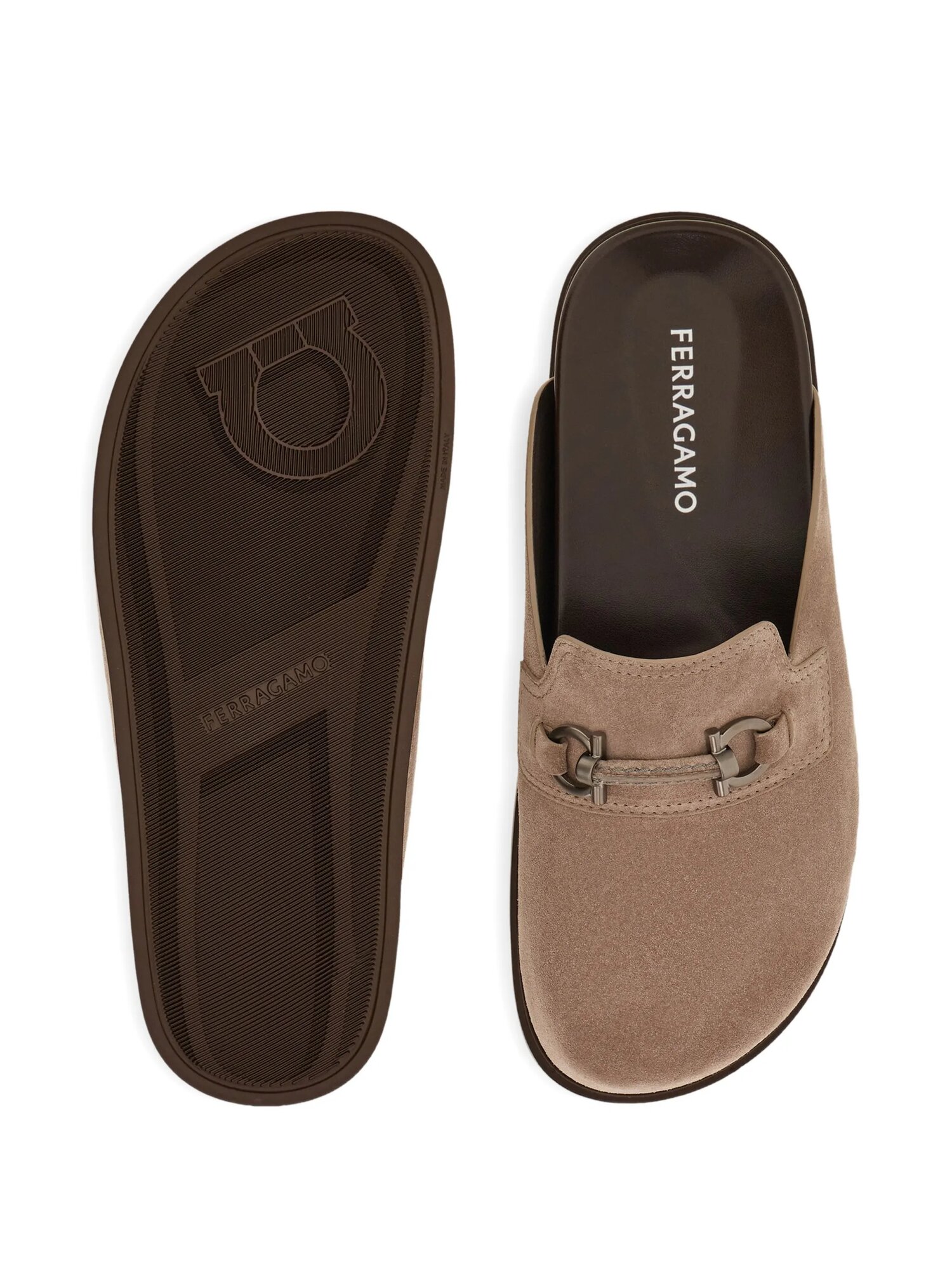 Мюли Salvatore Ferragamo Gancini ornament mules, размер 41, разноцветный — фото 1