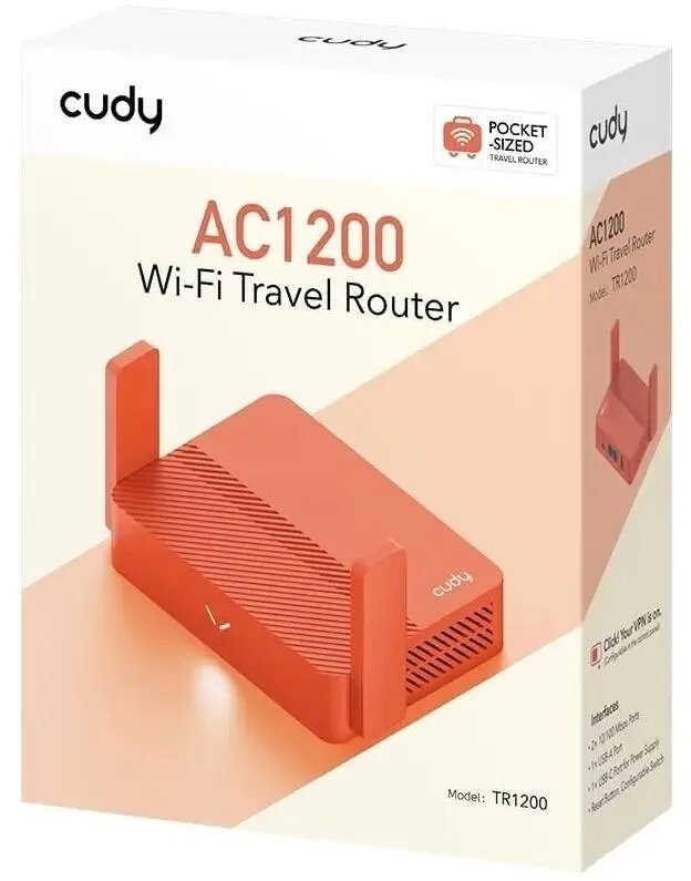 Маршрутизатор Cudy AC1200 Wireless Mini Router with USB