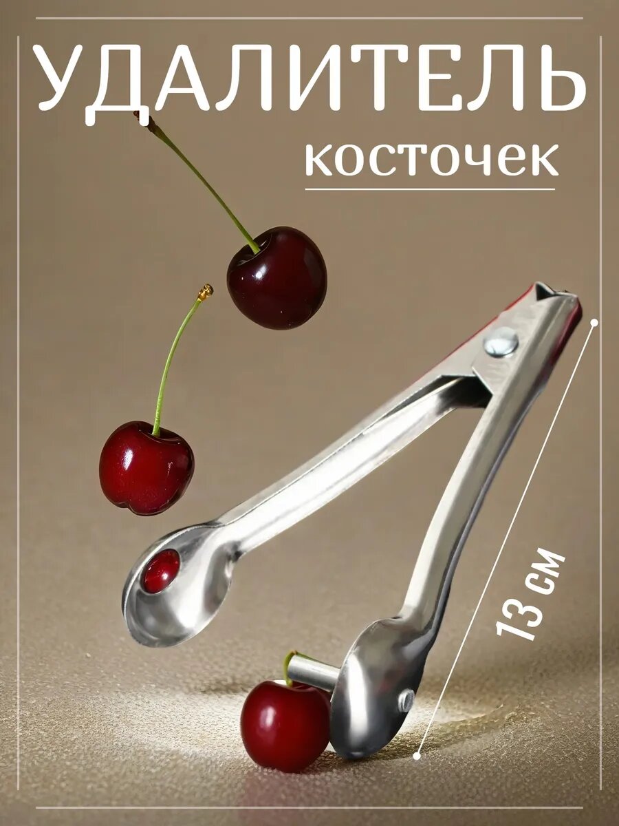 Удалитель косточек Доляна «Классик», 13 см, Коррозионностойкая сталь