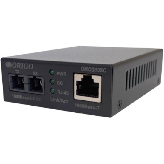 Медиаконвертер Origo 1000Base-T / 1000Base-LX (SC), 1310 нм, одномод, до 10 км