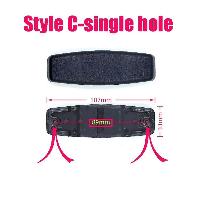 Петли для чемоданов Samsonite, аксессуары для ремонта и замены, Черный, 1 Hinge, Style C-Single Hole