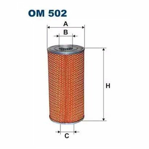 Фильтр масляный Filtron OM502, 231 мм, 115 мм