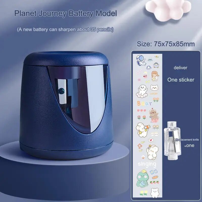 Электронная точилка для карандашей Zoecor Battery Blue
