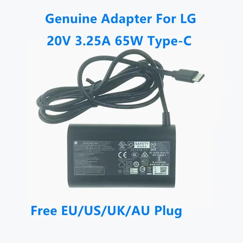 EKAWI Адаптер для ноутбука LG 20В 3.25А TYPE-C