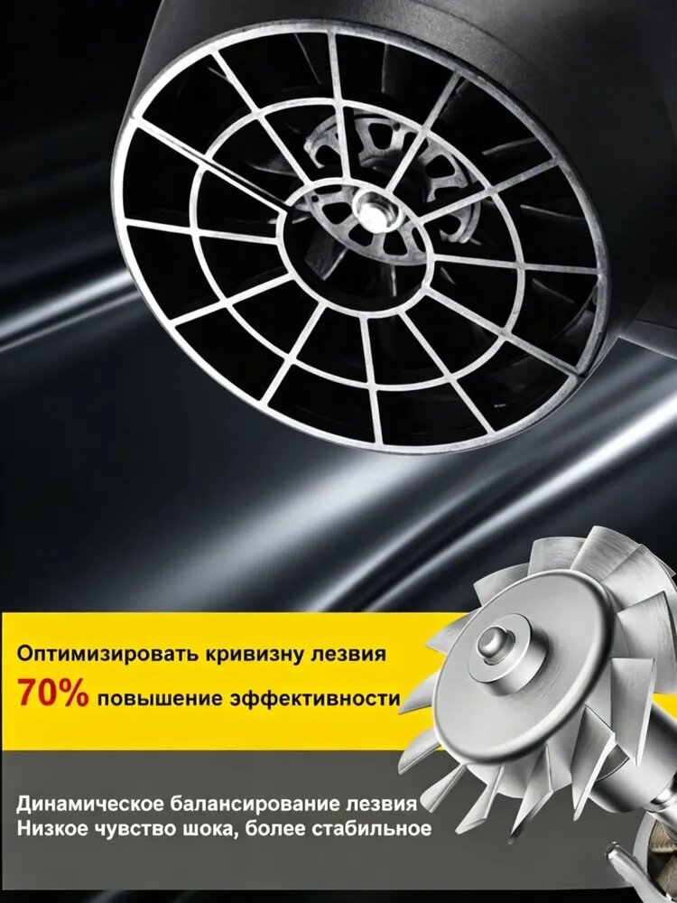 GEALFIS Воздуходувка аккумуляторная, 850 Вт, Черный матовый, Ручной, без аккумулятора — фото 1