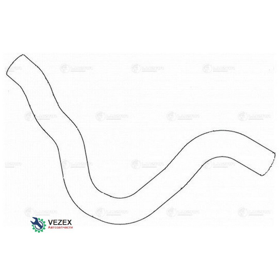 LUZAR LPK0512 Патрубок рад. охл. для а/м Chevrolet Cruze (09-) 1.6i нижн. (EPDM, 1 шт.) (LPK 0512)