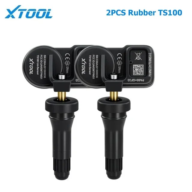 XTOOL TS100PRO TPMS датчик резиновая версия 433 МГц и 315 МГц датчик давления в шинах 2 PCS Rubber