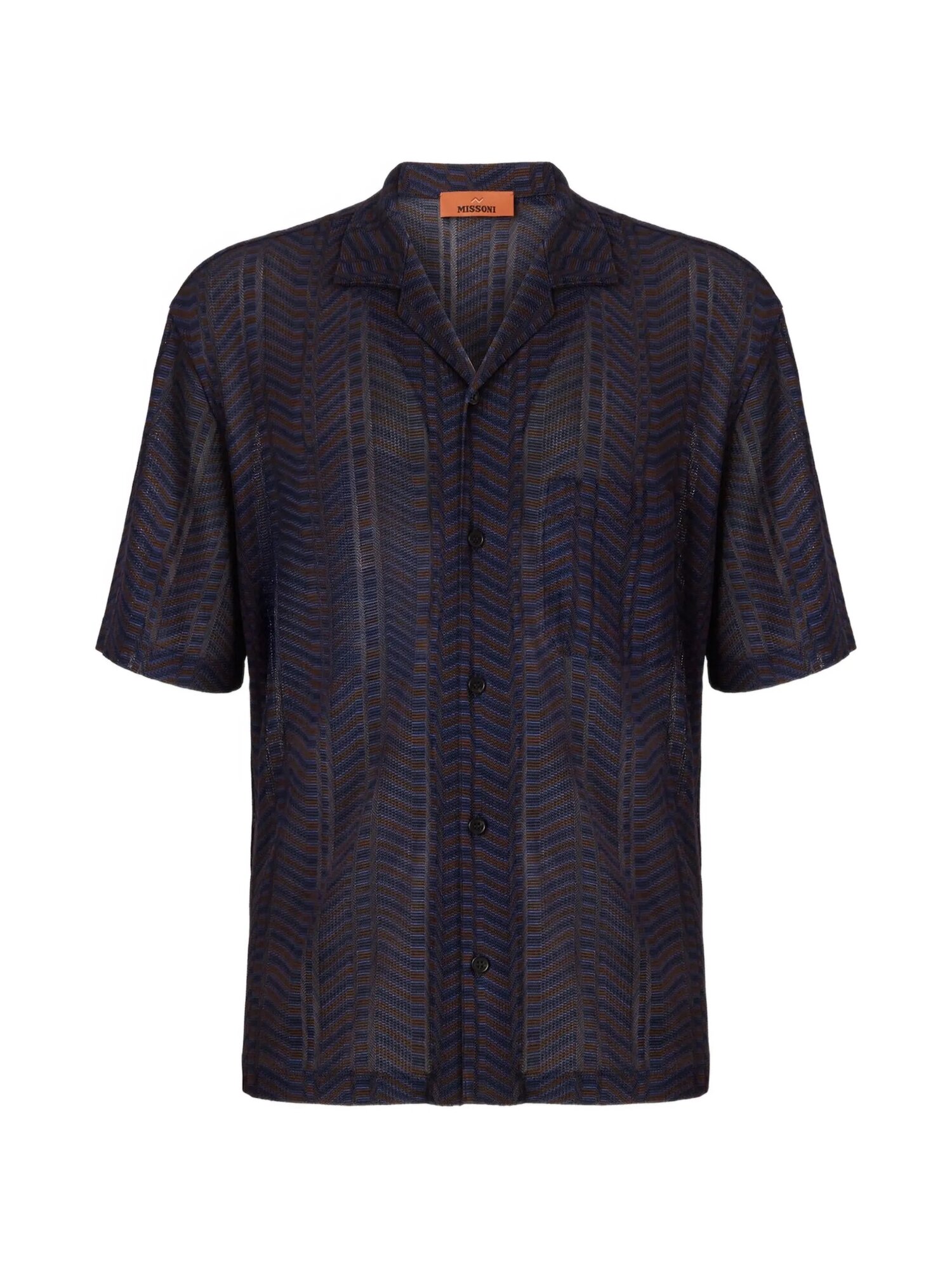 Рубашка Chevron-knit short-sleeve shirt