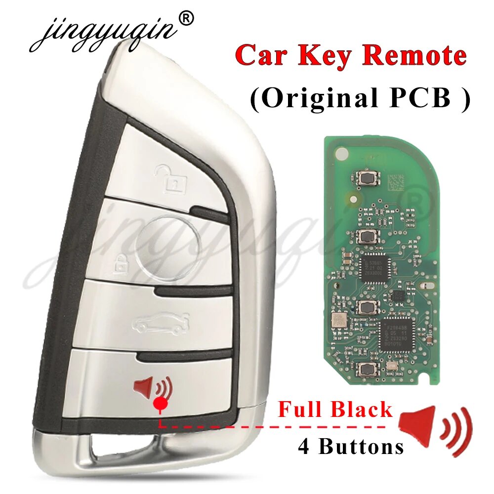 Универсальный Автомобильный Ключ-пульт BMW BDC3 ID21A/ID21B С 4BT Panic Silver Key, 433-434mhz