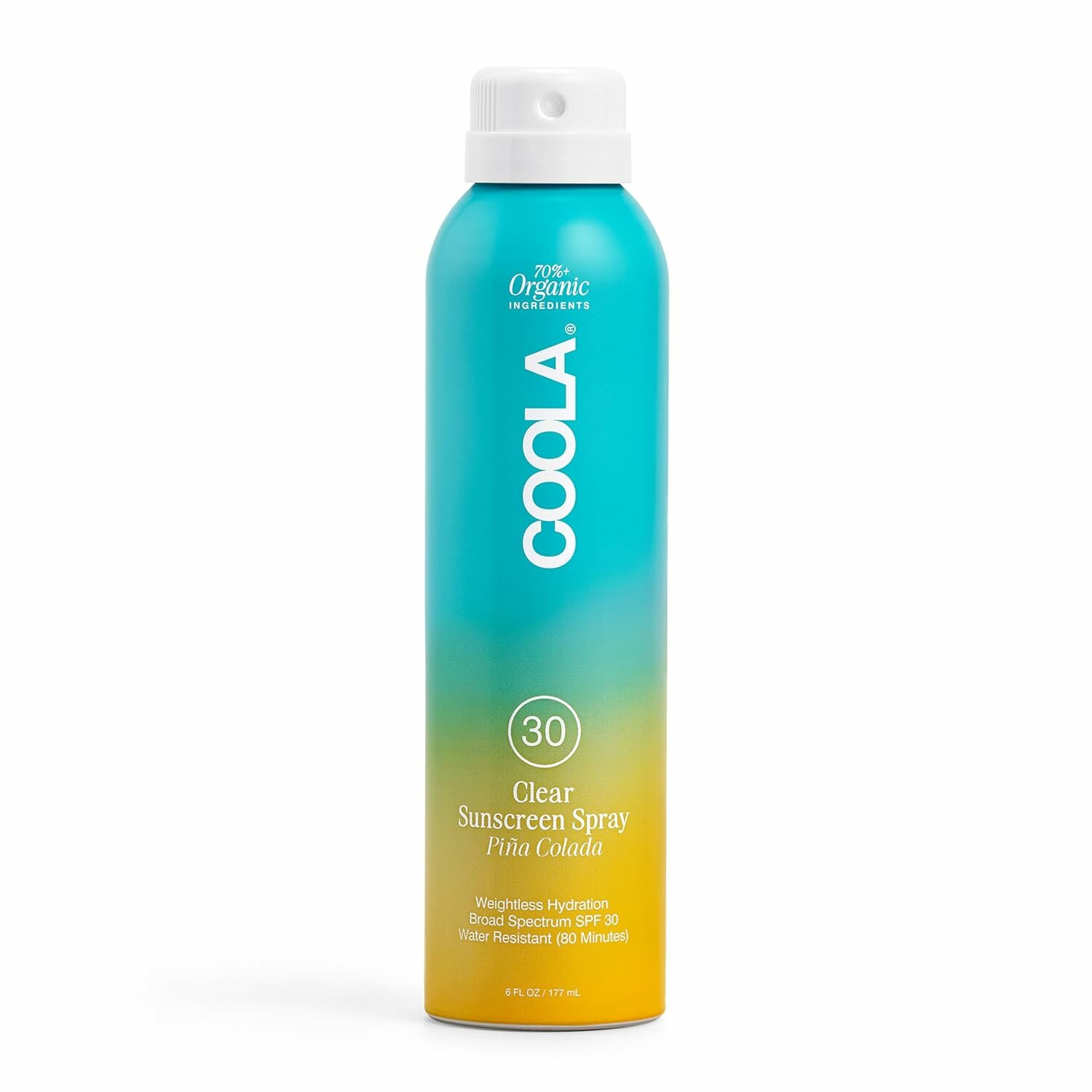 Солнцезащитный спрей COOLA Пина-колада SPF 30+, Clear Sunscreen Spray Pina Colada 177 ml, USA/США