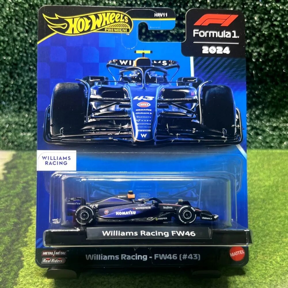 Hot Wheels Premium 1/64 машинка формула 1 Williams Racing FW46 Car #23 Alexander Albon, моделей автомобилей из литых под давлением сплавов