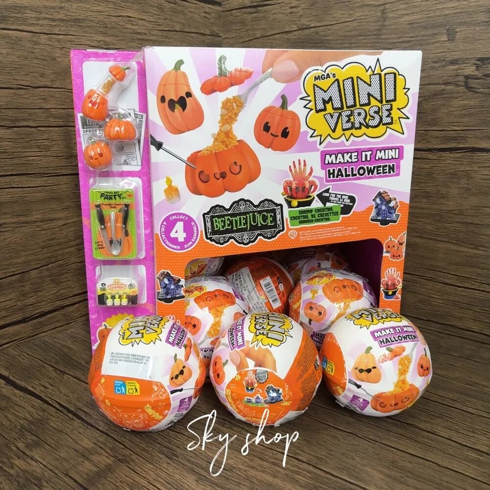 Miniverse Make it mini Halloween, игрушка сюрприз слепая коробка,2 шт