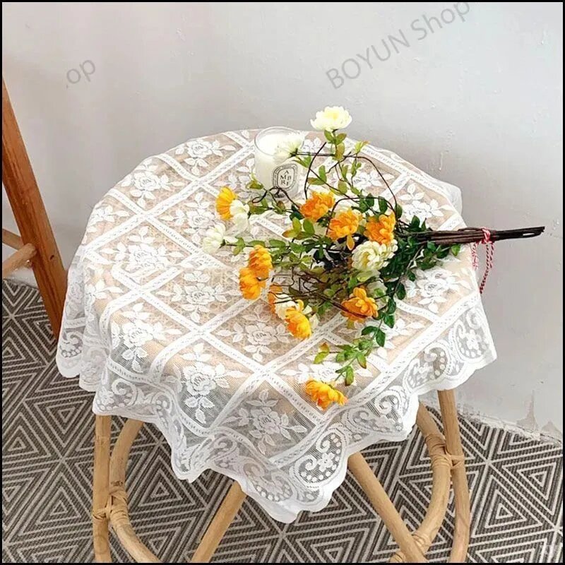 Скатерть Полиэфирный шелк 90x90см