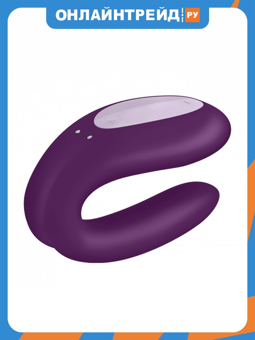 Вибратор Satisfyer Фиолетовый для пар Double Joy с управлением через приложение