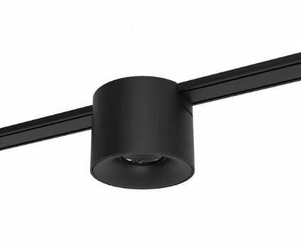 Трековый светодиодный магнитный светильник RONDO MAGNETIC H5 10W 4000K дневной белый Черный спот на магнитный шинопровод MAGNETIC H5 48V 2TRA/ Угол света 36 град. 10Вт LED CRI90 IP20 70х54 мм