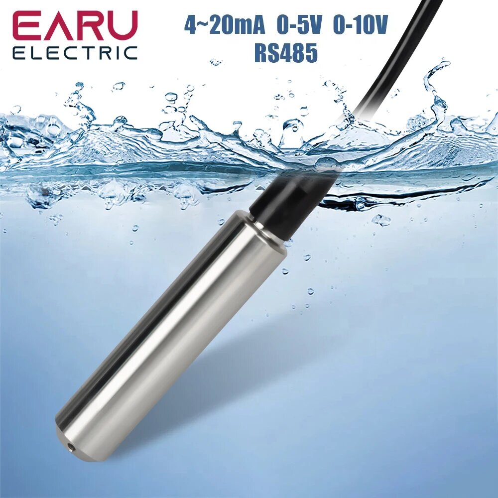 Датчик уровня жидкости 2m Range, 5m Cable, 4-20mA