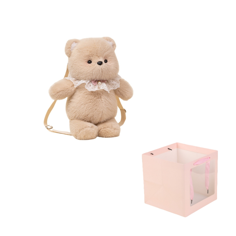 Плюшевая игрушка унисекс AIQINGCAOZHILIANWANJU Бегущий Медведь Рюкзак, 45CM EU