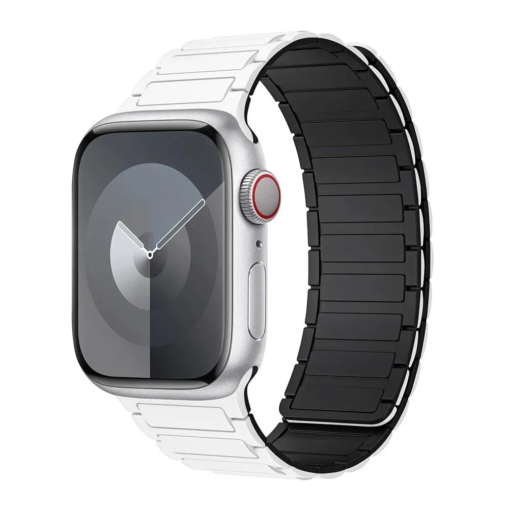 Магнитная лента для Apple Watch Band 44 40 49 мм 45 мм 41 38 силиконовый браслет iWatch Series 9 8 7 3 Se ultra 2