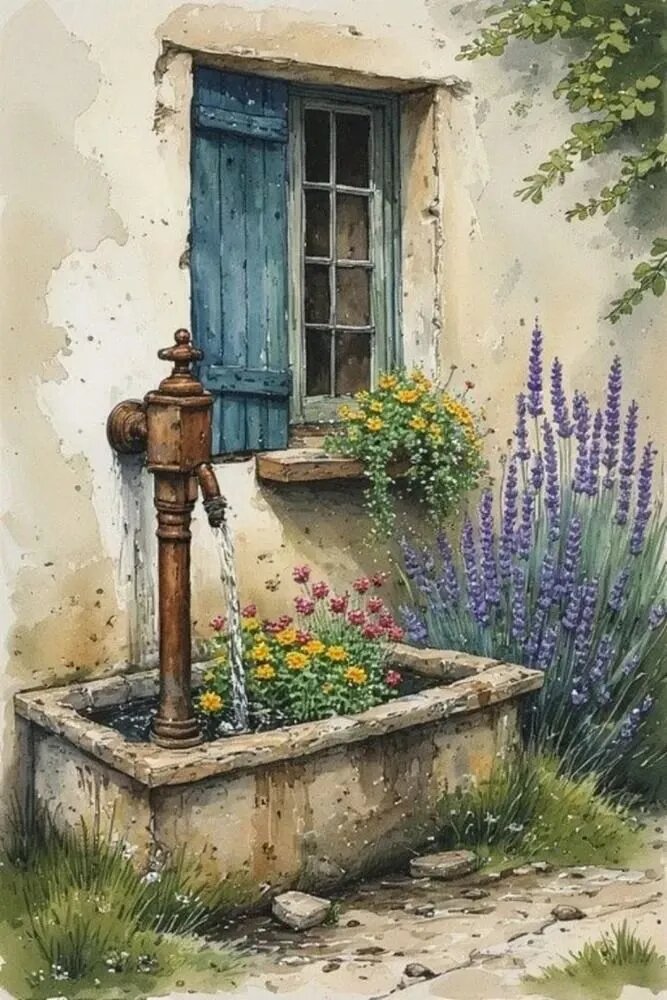 Цветочная металлическая табличка-Уютный декор для дома20x30cm