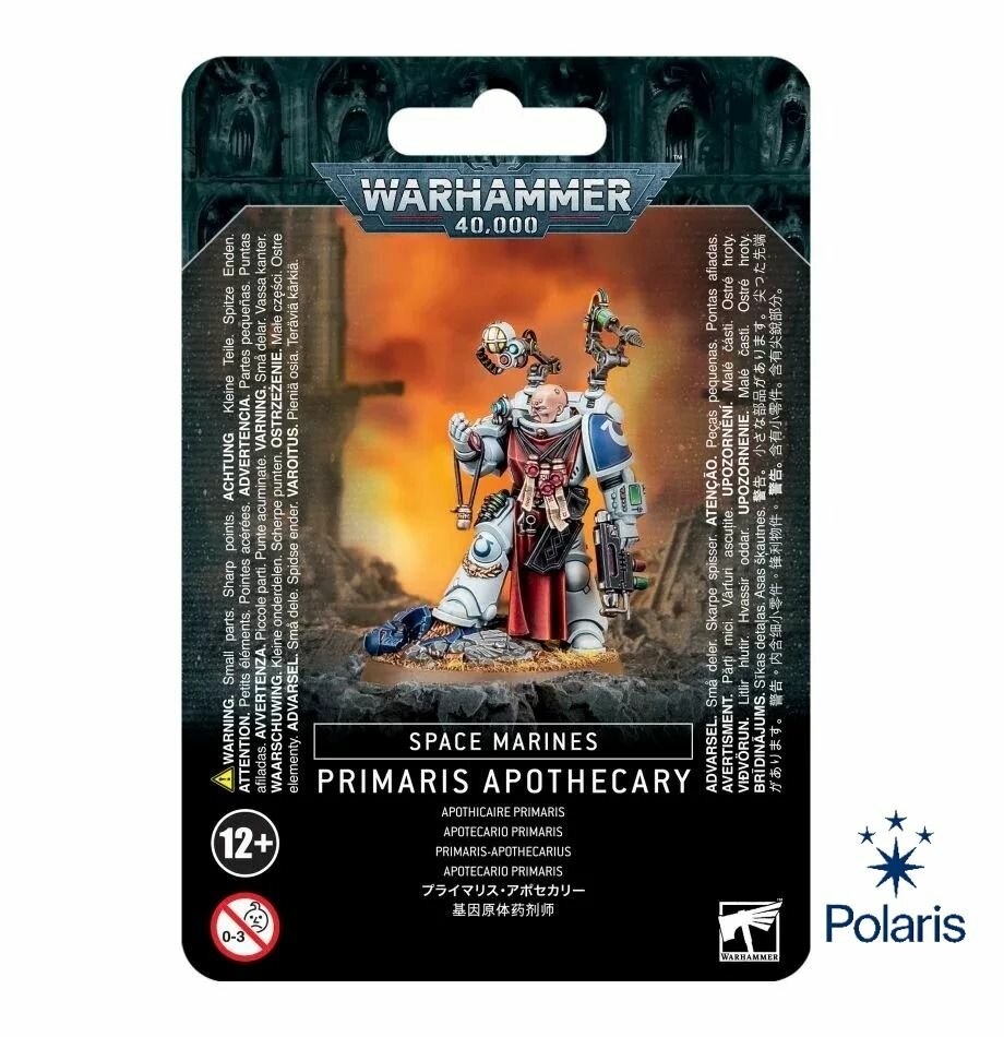 Warhammer 40000 Space Marines Primaris Apothecary Миниатюра для Сборки и Покраски
