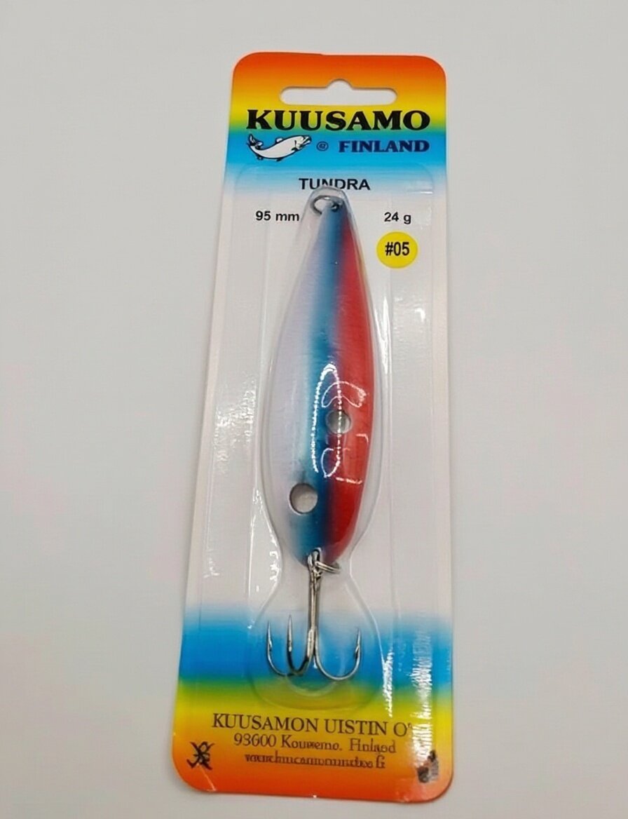 Блесна колеблющаяся Kuusamo Tundra, 95мм, 24гр, для ловли хищника