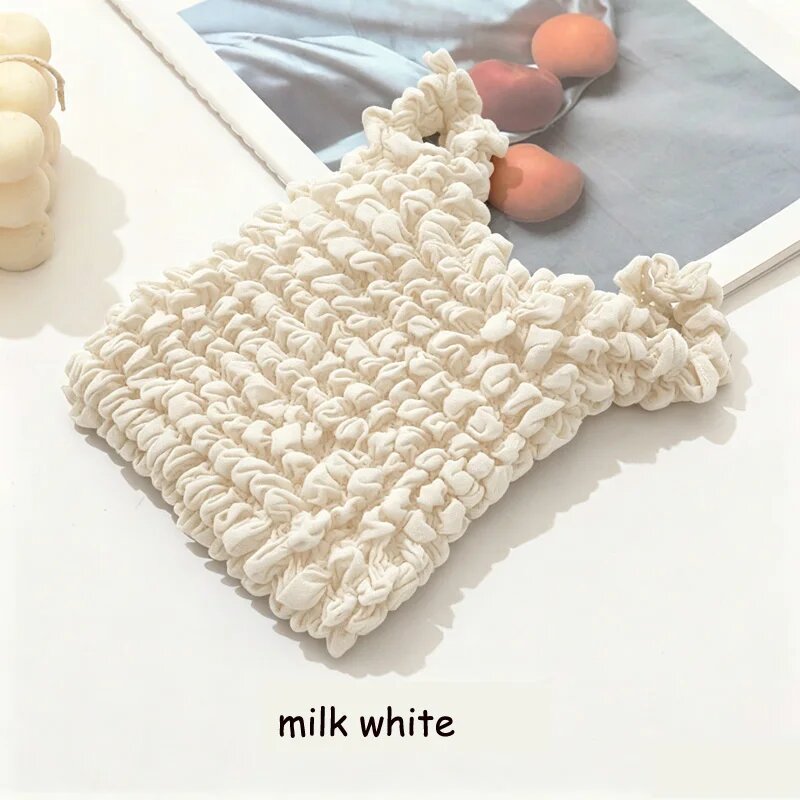 Подставка под горячее вязаная Milk White