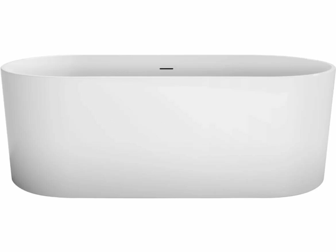 Акриловая ванна BelBagno BB705-1700-800 170x80 см, отдельностоящая, белая, овальная, на ножках, со сливом-переливом, с донным клапаном