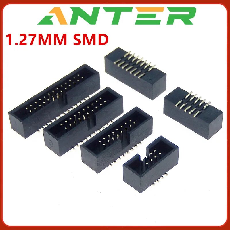 Разъемы IDC SMT SMD Box Header 1.27 мм 6-60 контактов