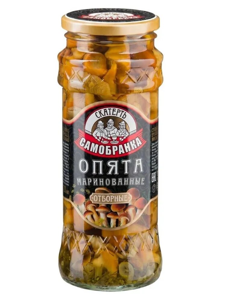 Опята Скатерть-Самобранка грибы маринованные, 370 г